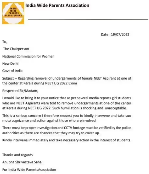 NEET Dress Code Controversy - MTG Blog