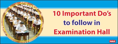 10 Important Do to Follow in Examination Hall | PCMB Blog