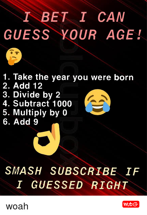 guess the age - MTG Learning Media Resources