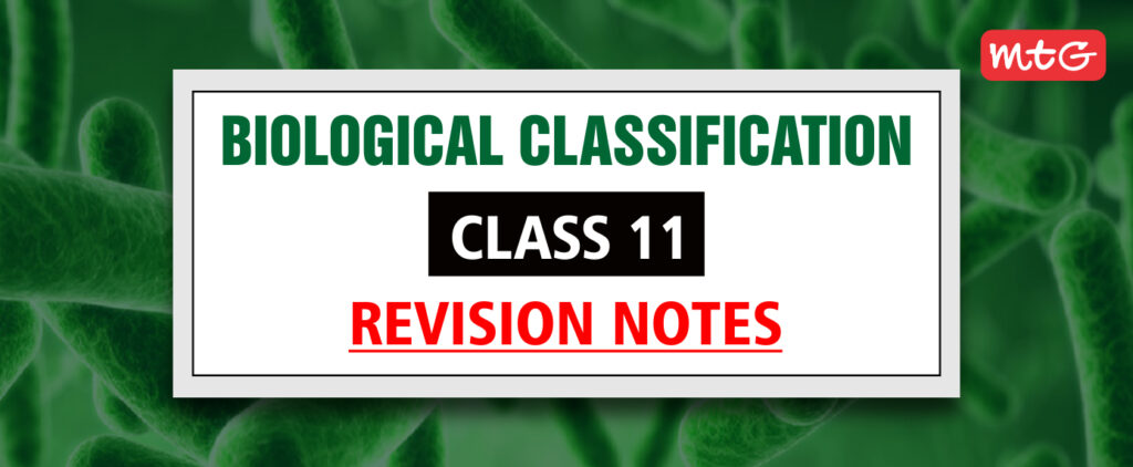 Biological Classification Class 11 Notes for NEET - MTG Learning Media ...