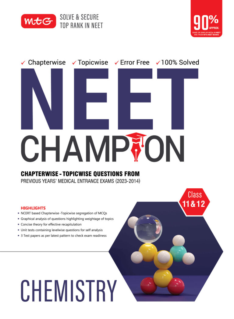 Chemistry Books for NEET 2024 by MTG - MTG Learning Media Resources
